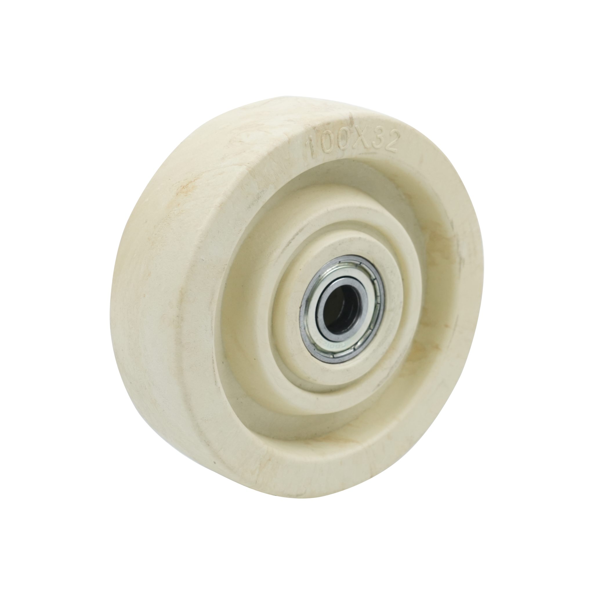 4" White High Temperature Nylon Glass Fiber Wheel - Target Casters